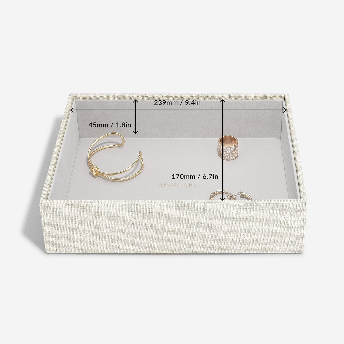 Classic ジュエリーボックス Open リネン・オートミール – STACKERS LONDON