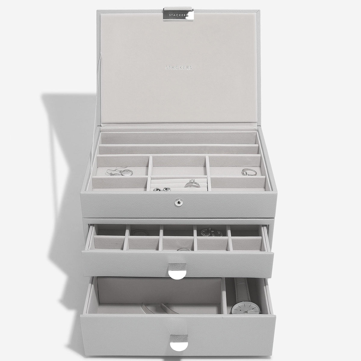 Stackers Taupe Classic Jewellery Box – STACKERS LONDON