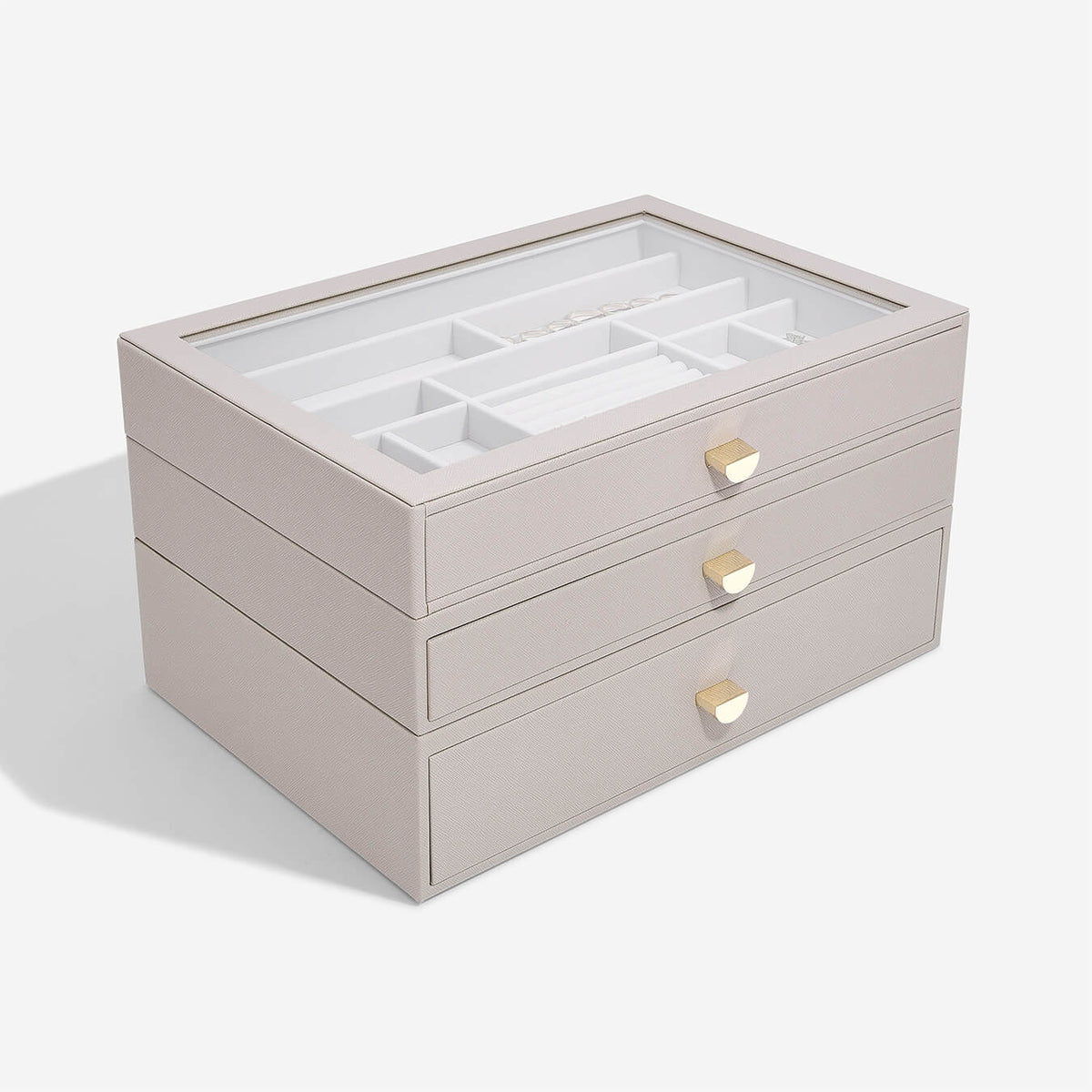 Stackers Taupe Supersize Jewellery Box Lid – STACKERS LONDON