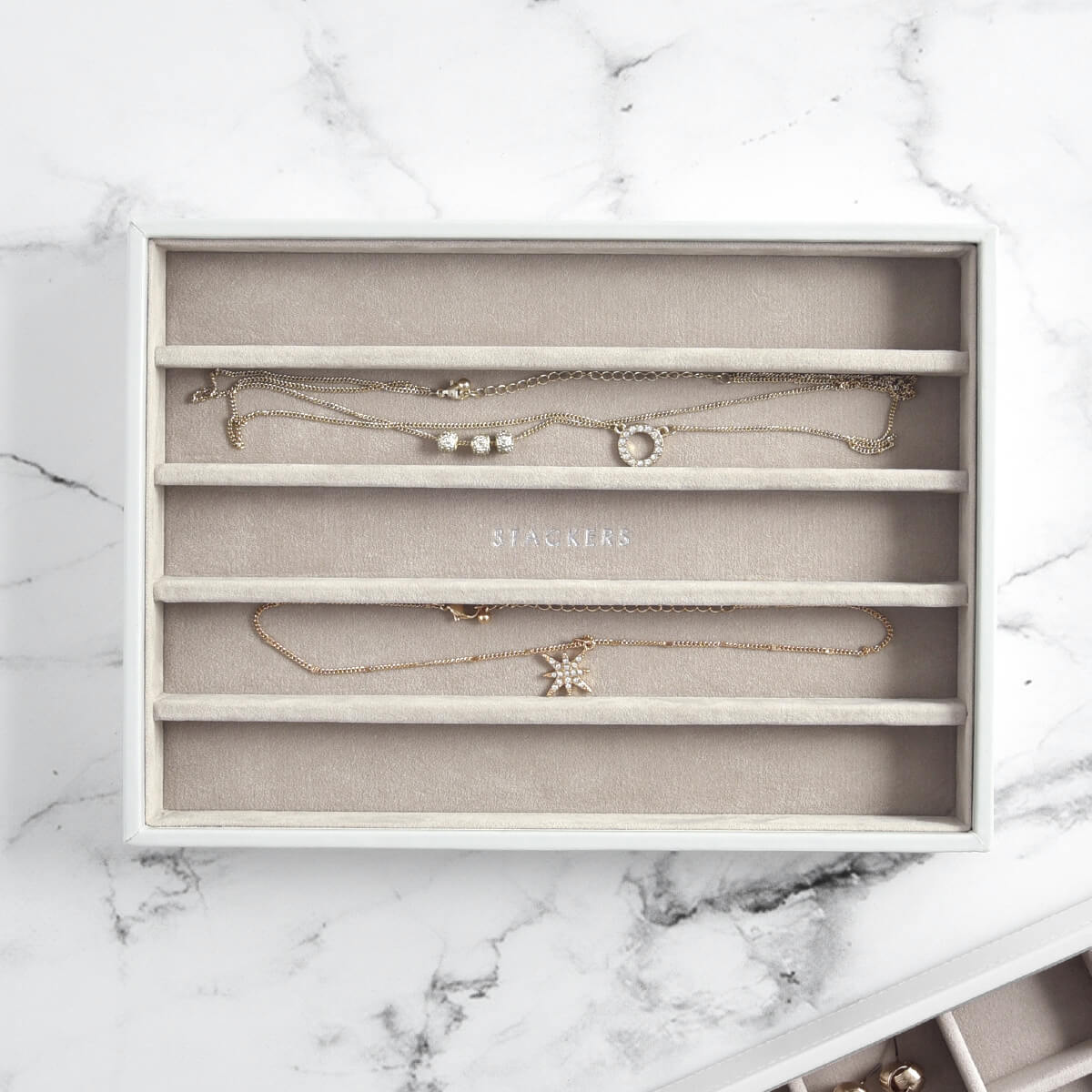 Stackers White Jewellery Box Classic Necklace Layer – STACKERS LONDON
